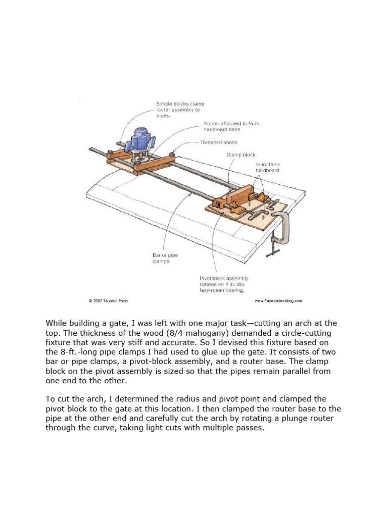 Pipe Clamp Fixture For Routing Large Arcs | PDF