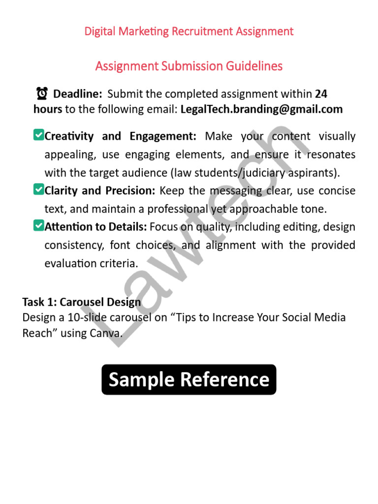 Digital Marketing Recruitment Assignment (6) | PDF