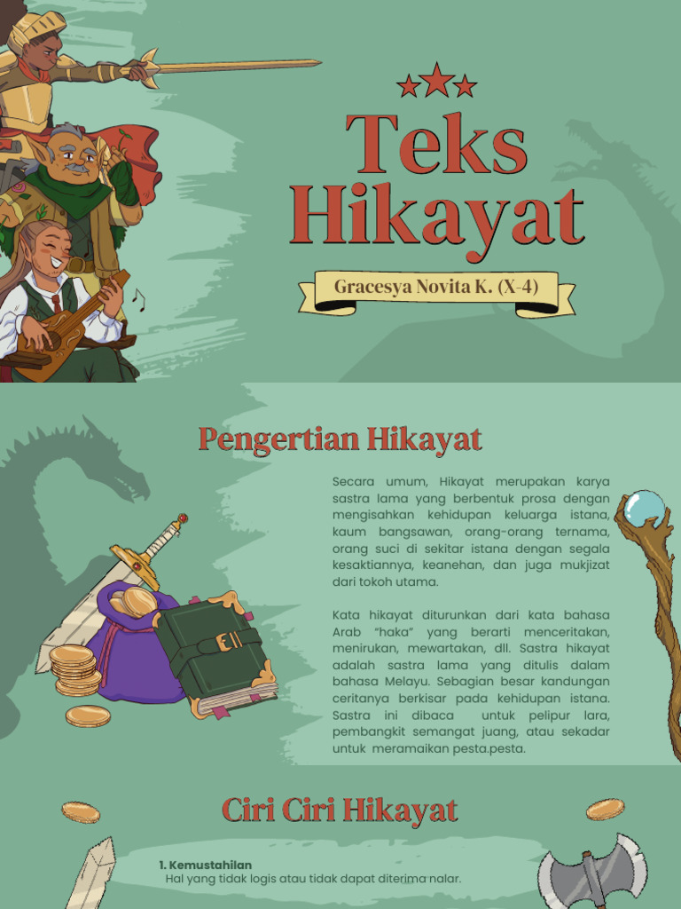 Past Perfect Tense Education Presentation in Red and Green Illustrative ...