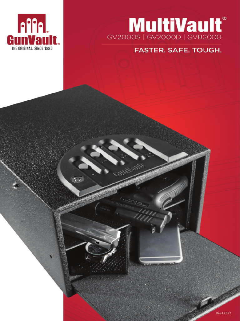 Gun vault GV2000-MANUAL-RevA.4.28.21 | PDF | Firearms | Projectile Weapons