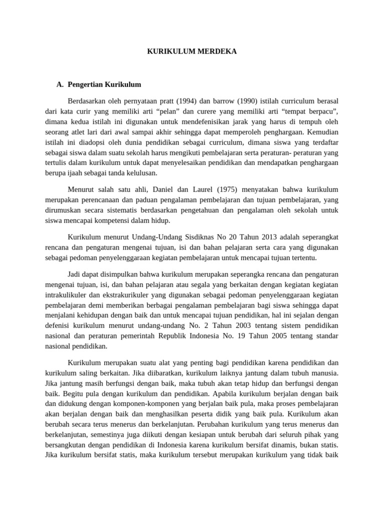 Kurikulum Merdeka | PDF