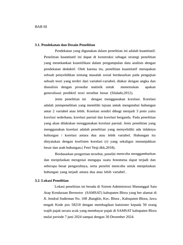 Skripsi Bab 3 Diyah Vrelisa | PDF