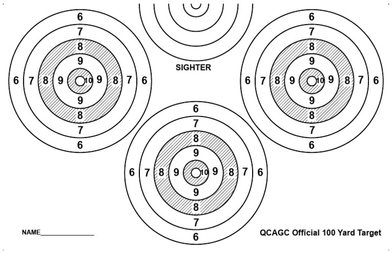 QCAGC Official 100 Yard Target | PDF