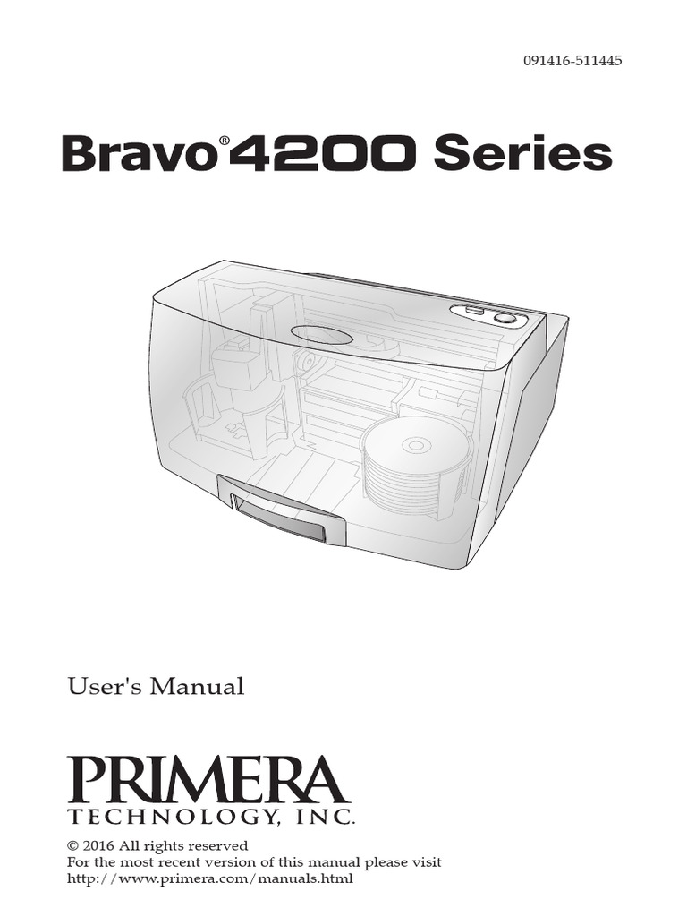 Primera Bravo 4052 Disc Publisher 297175 User Manual | PDF | Dvd ...