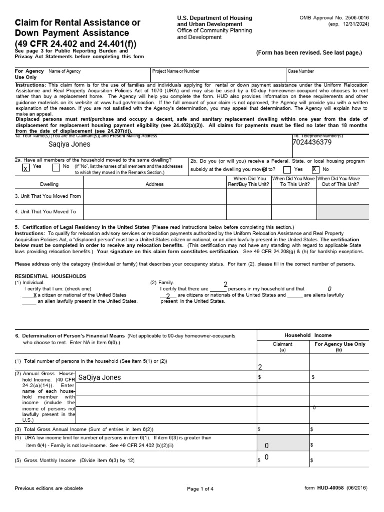 Hud Rent Downpayment | PDF | Section 8 (Housing)