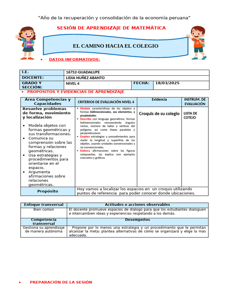 A Ses Mate Martes 18 Camino Al Col Maestra Lidia Nivel 4 | PDF ...
