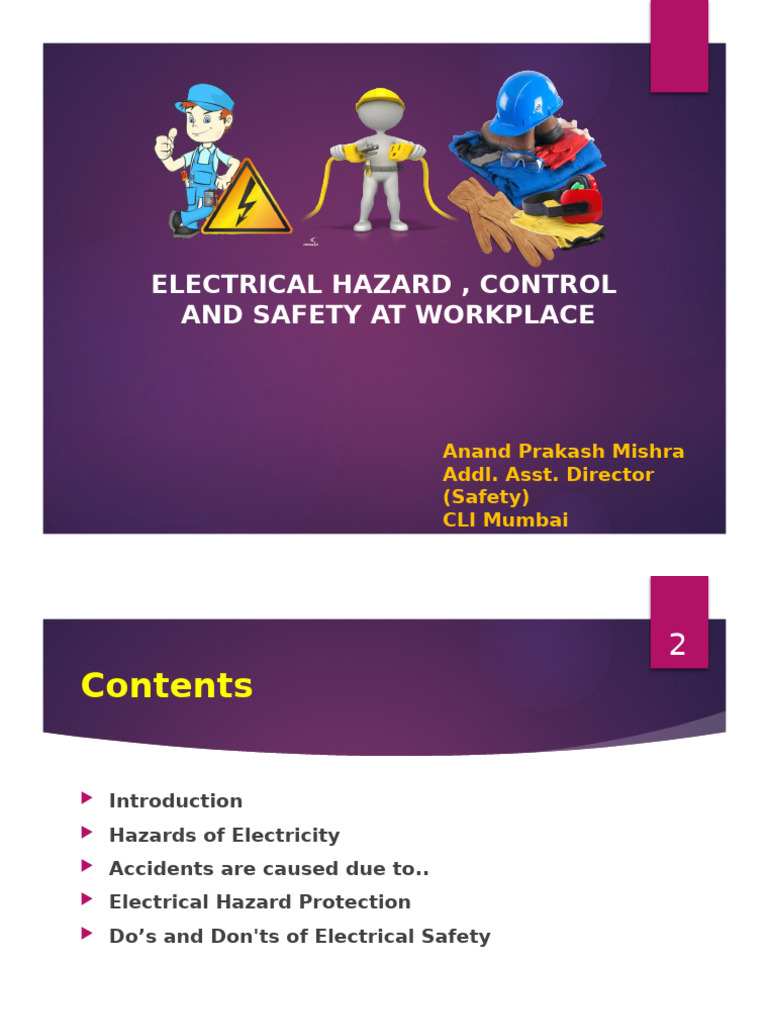 Electrical Harards and Safety | PDF | Electric Arc | Electric Current