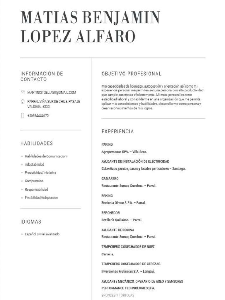 Matias Lopez 2 | PDF
