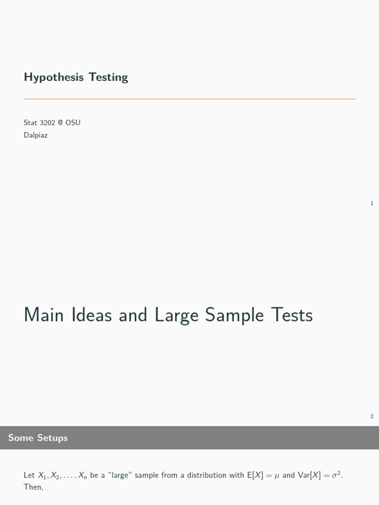 Hypothesis Testing in Statistics | PDF | Type I And Type Ii Errors ...