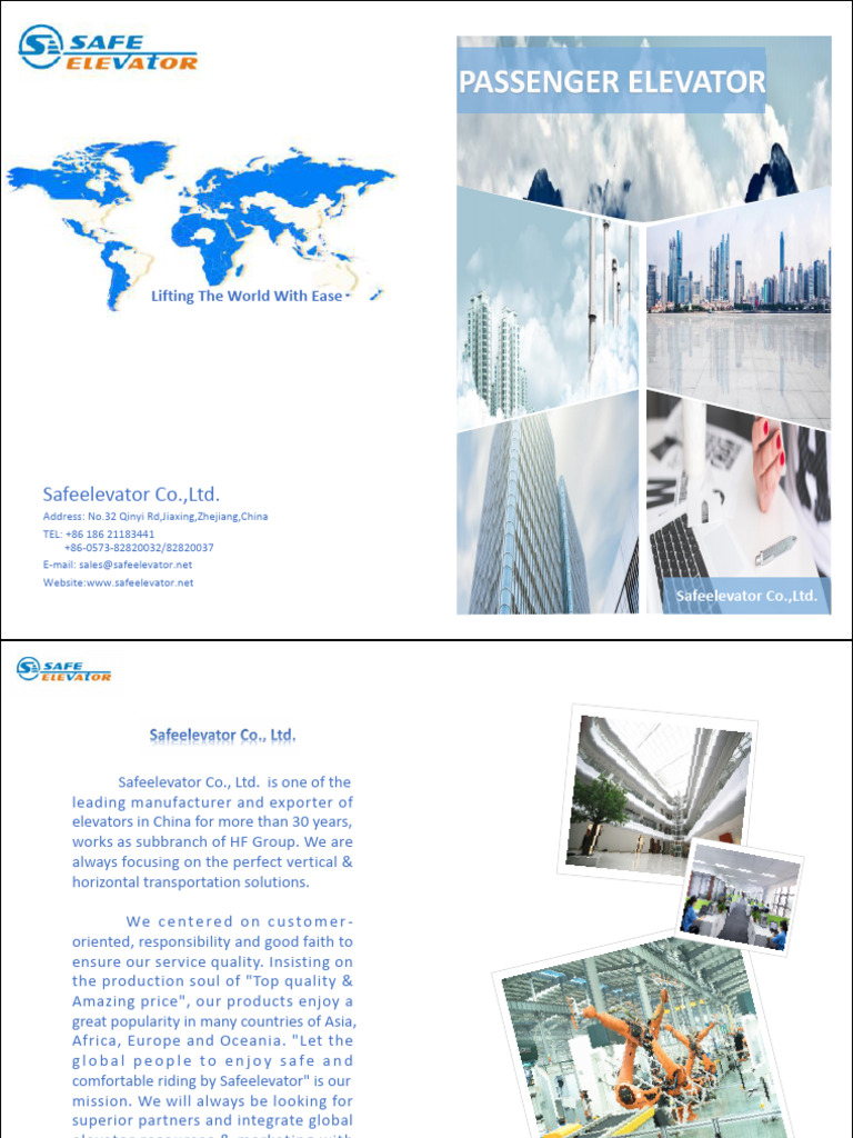 Safeelevator Co., Ltd. - Elevator Solutions | PDF | Elevator ...
