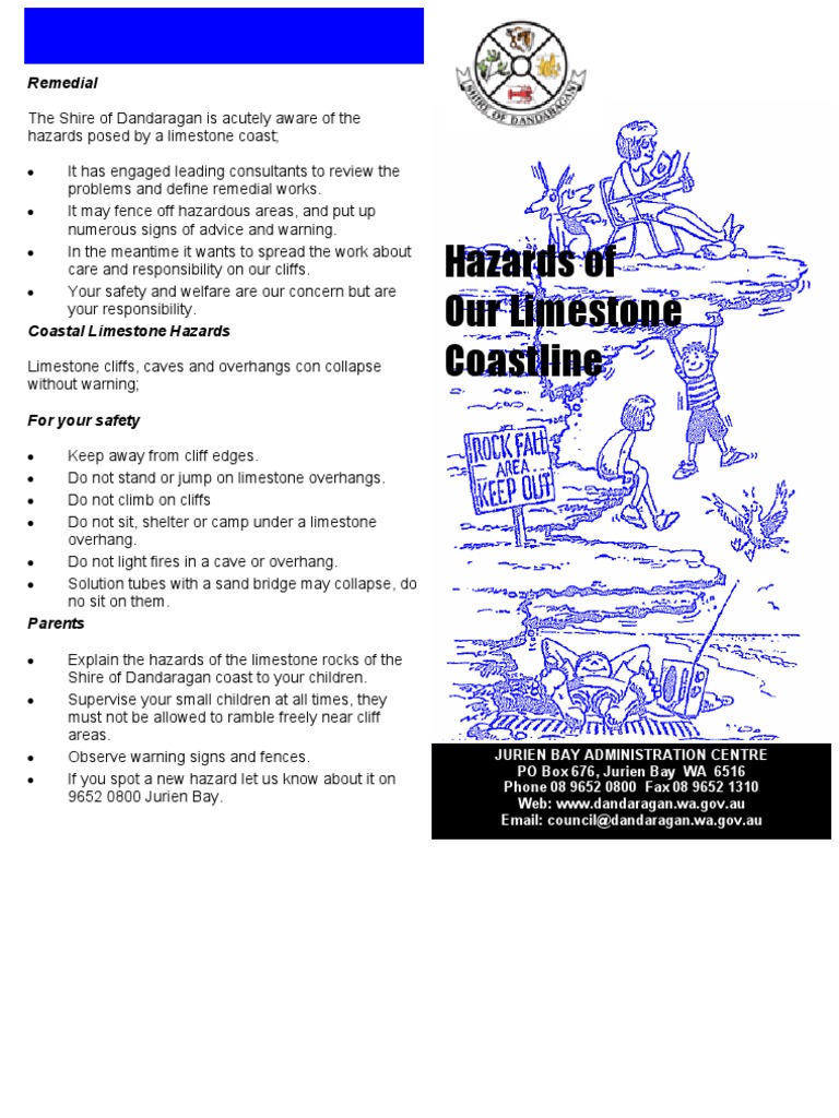 Hazards of Our Limestone Coastline | PDF | Coast | Erosion