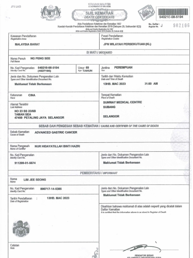 Death Cert | PDF