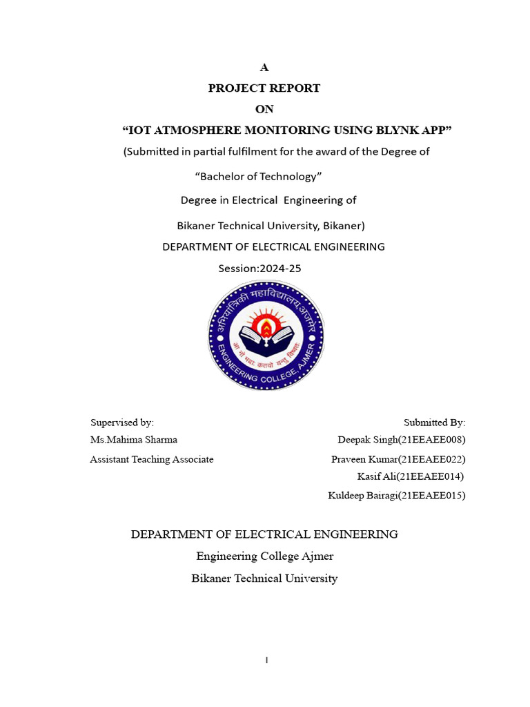 Praveen Project Final 7 Page | PDF | Computing | Computer Engineering