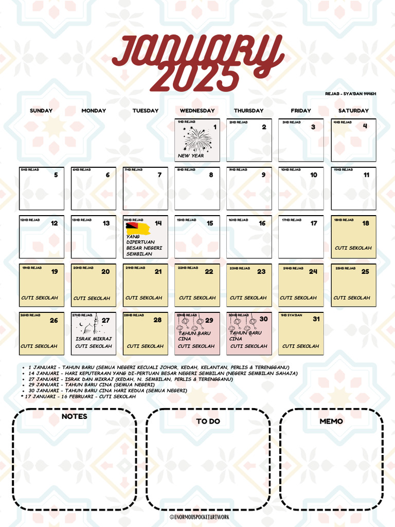 2025 Malaysia Public Holiday Calendar | PDF
