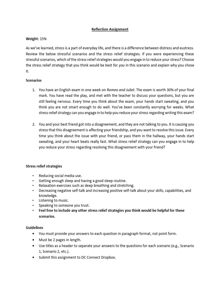 Reflection Assignment 1 | PDF