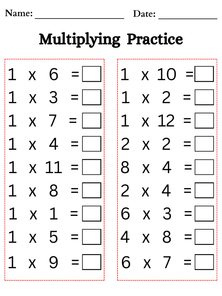 Multiply 01 | PDF