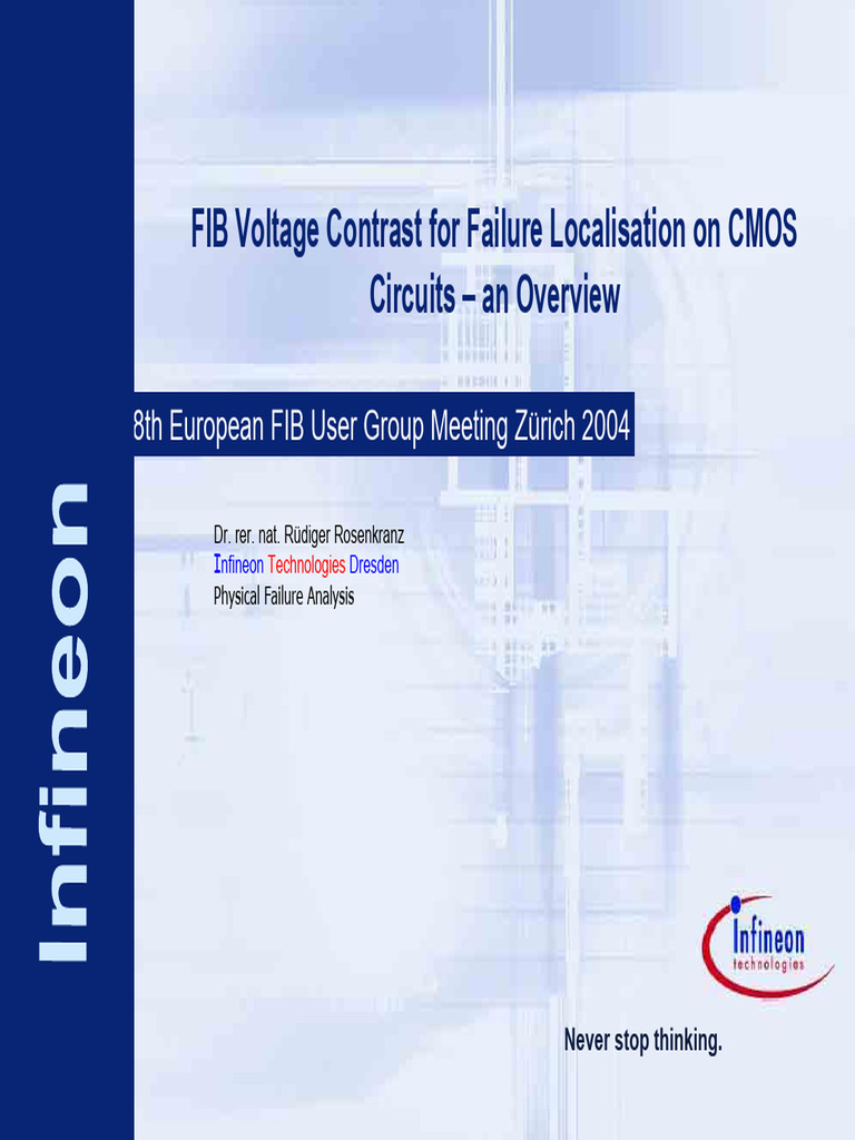 FIB Voltage Contrast For Failure Localisation On CMOS | PDF | Scanning ...