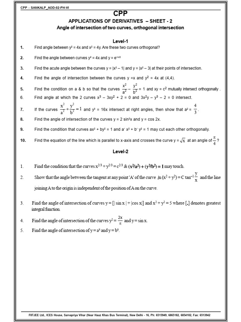 APPLICATION OF DERIVATIVES st2 | PDF | Space | Differential Geometry