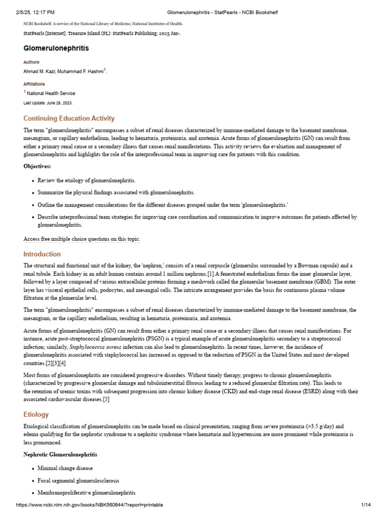 Understanding Glomerulonephritis | PDF | Chronic Kidney Disease ...