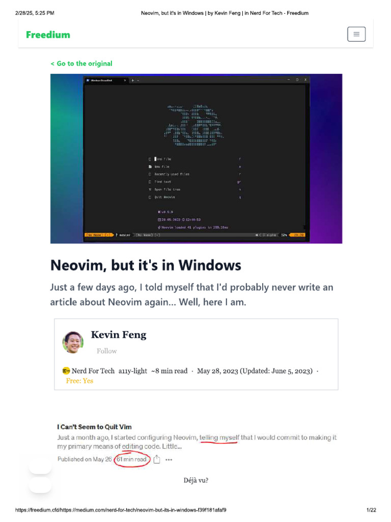 neovim-in-windows-setup | PDF