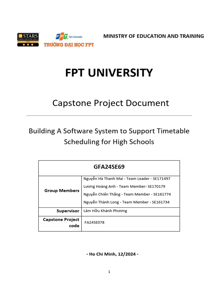 3813 FA24SE078 GFA69 FA24SE078 LamHuuKhanhPhuong Report7 Final Project Report | PDF ...