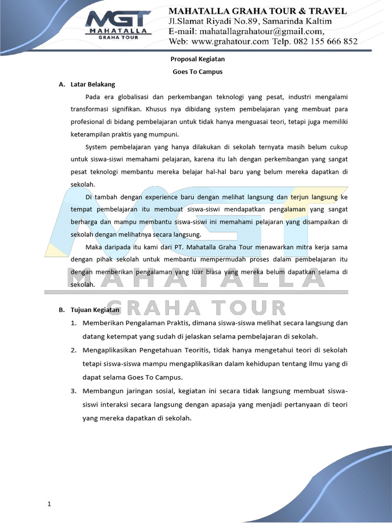Proposal Sma 3 | PDF