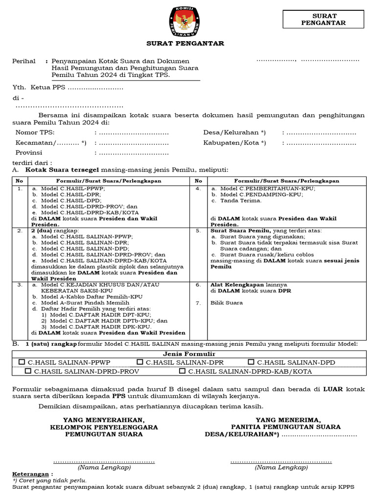 i_Surat_Pengantar_Penyampaian_Berita_Acara_KPPS_ke_PPS_1 | PDF