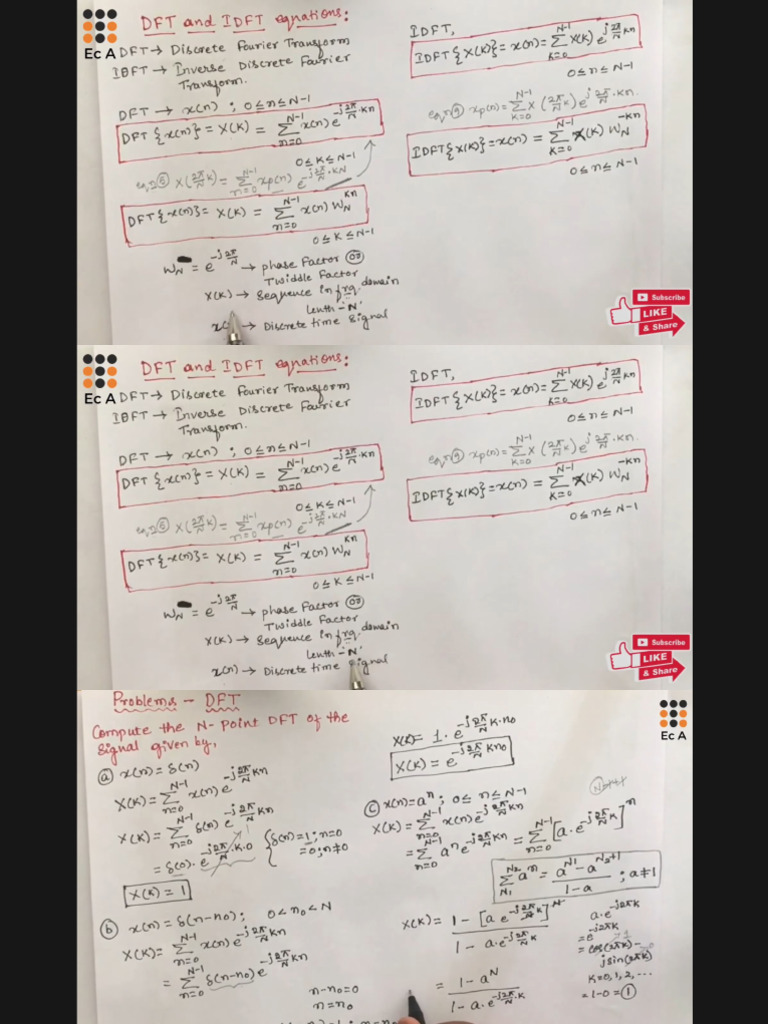 DFT IDFT whole module | PDF