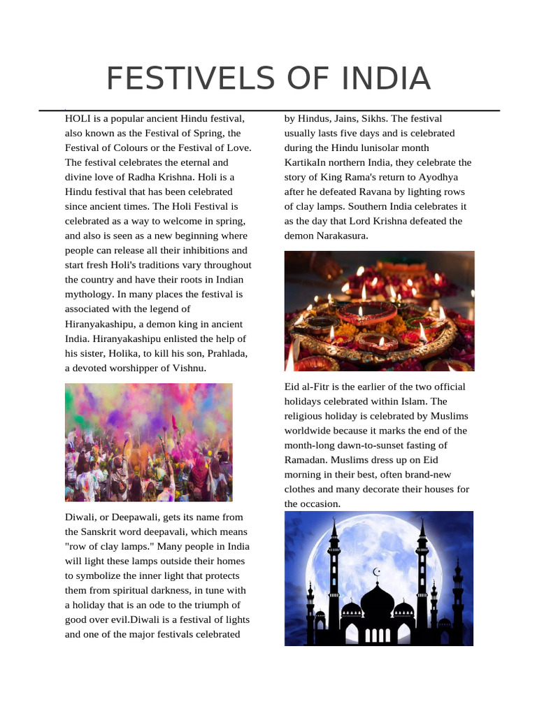 Festivels of India | PDF