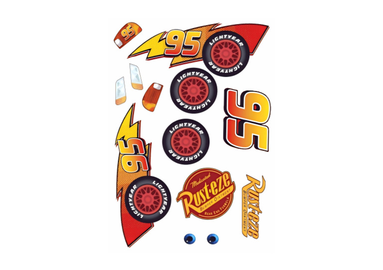 Lightning McQueen Stickers | PDF