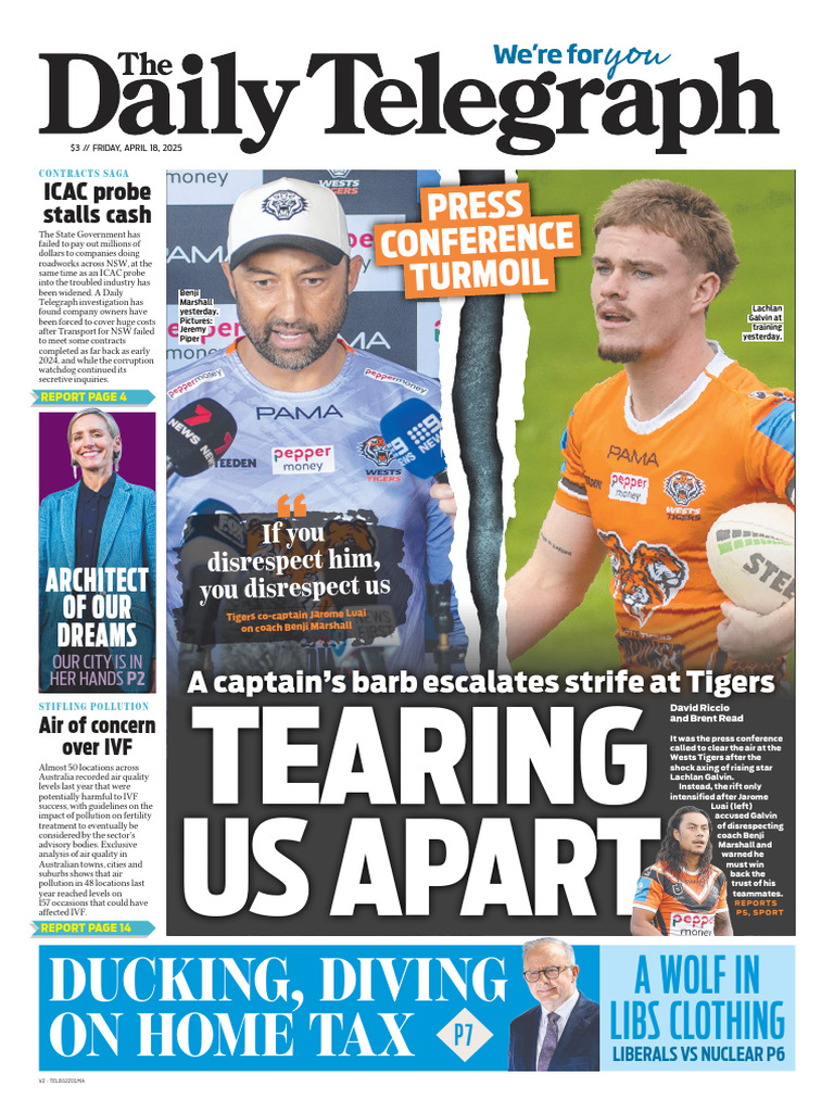 The+Daily+Telegraph+Australia+ +18+april+2025 | PDF