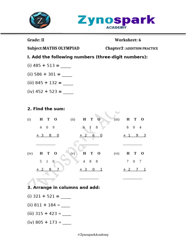 Math Olympiad Worksheet6 | PDF