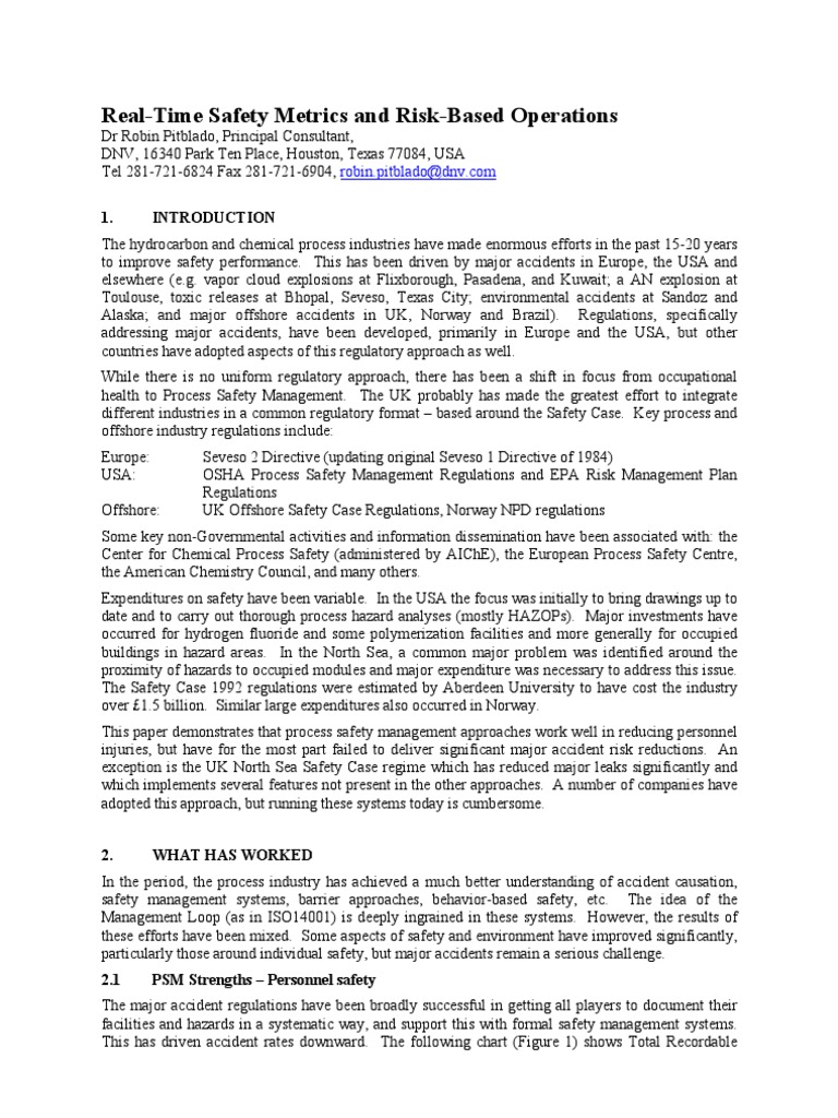 11 Risk Based Operations Paper Tcm4-367860 | PDF | Reliability ...