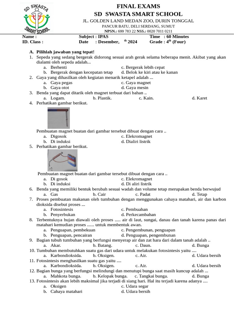 IPAS CLASS 4 UAS | PDF