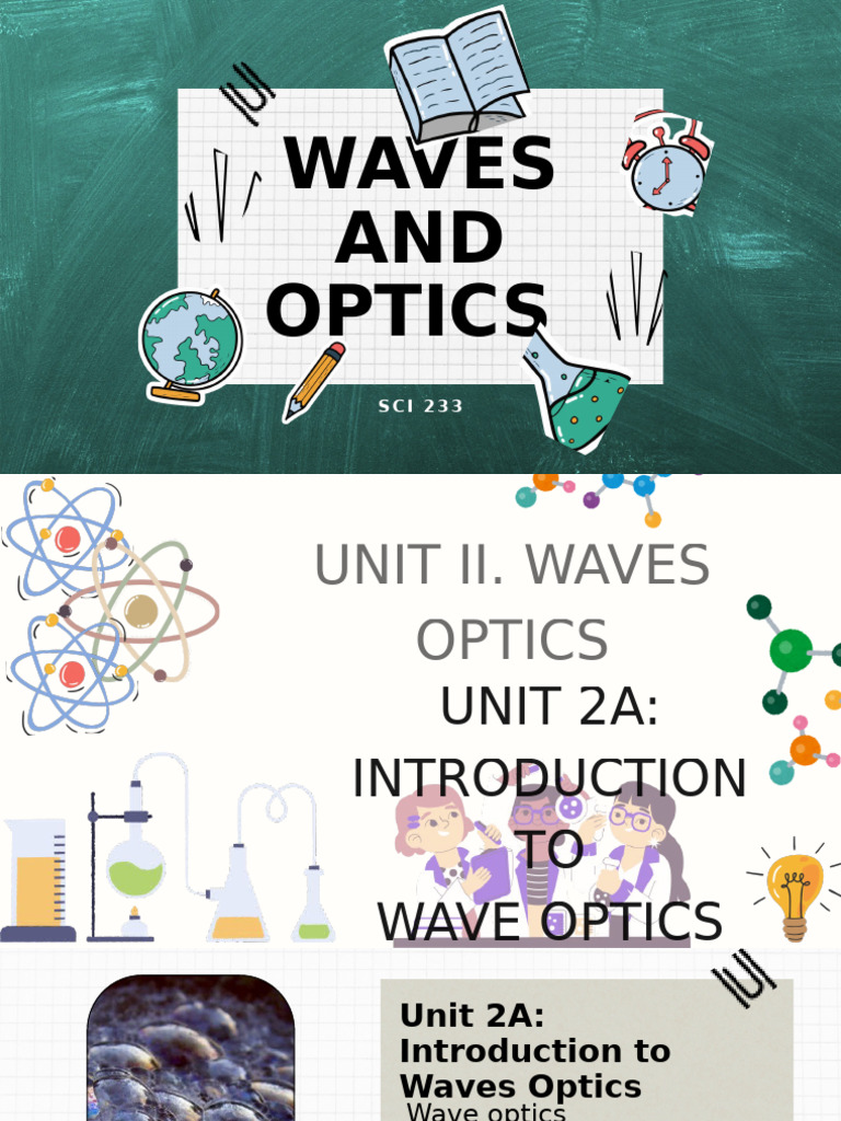 Wave Optics: Interference and Polarization | PDF | Polarization (Waves) | Diffraction
