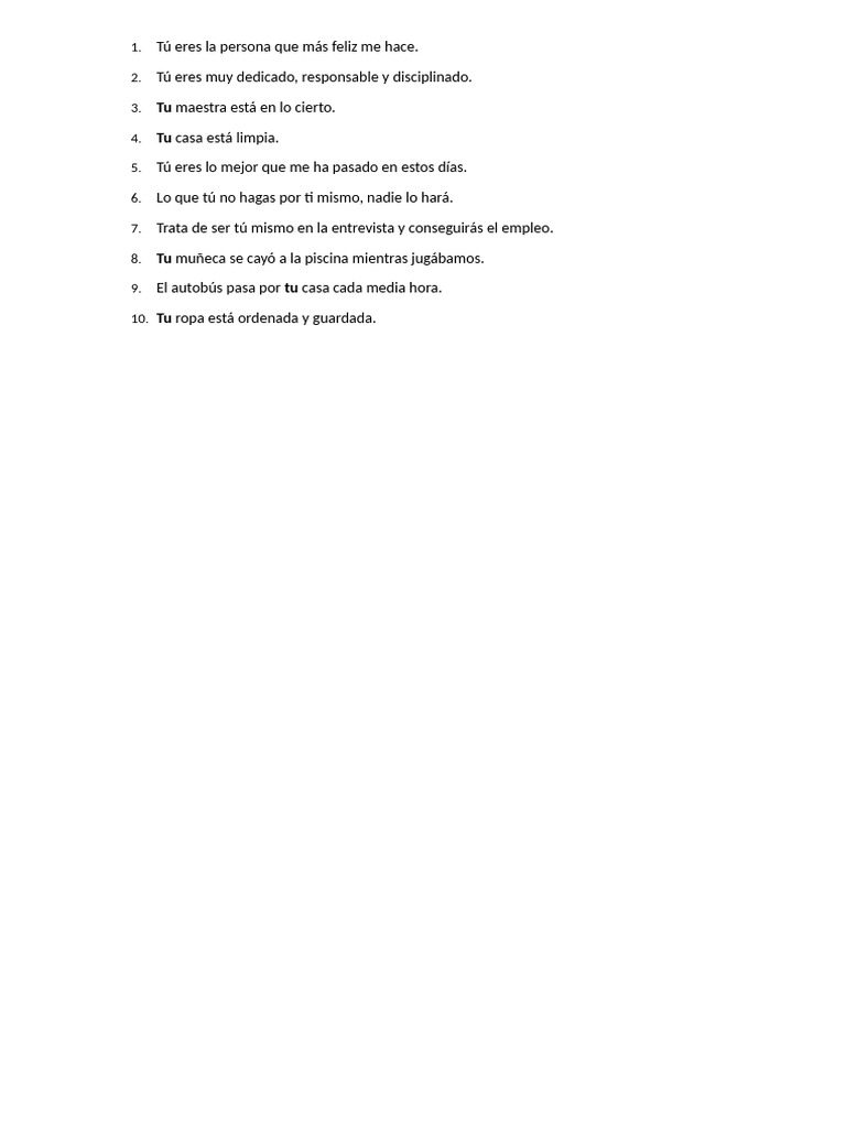 Dictado de Tu Dia 1 | PDF