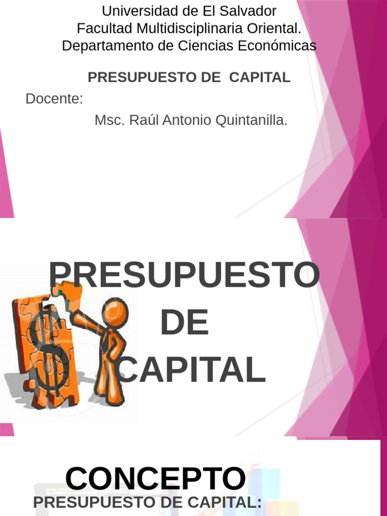 8 Presupuesto de Capital | PDF | Presupuesto | Business