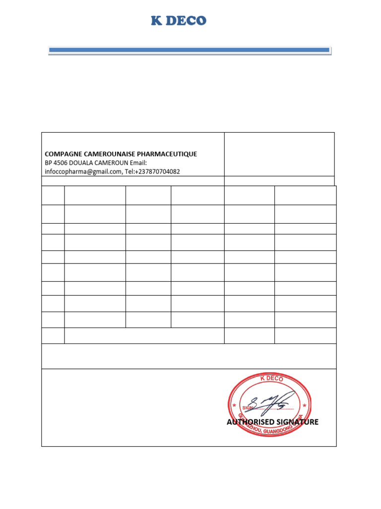 Invoice - Kdeco | PDF