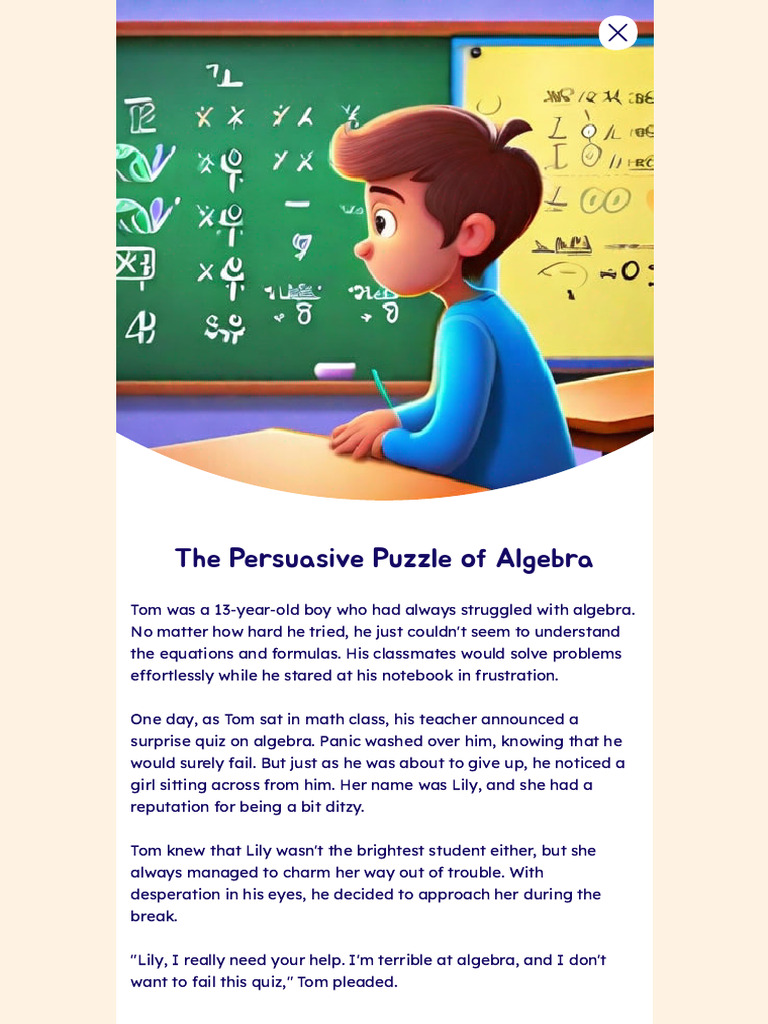 Algebra Success Through Persuasion | PDF