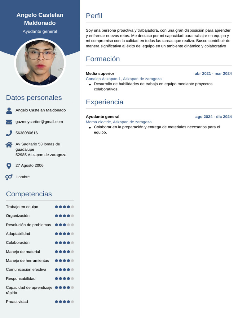 CV Angelo Castelan Maldonado 31 - 03 - 2025 18 - 05 - 28 | PDF