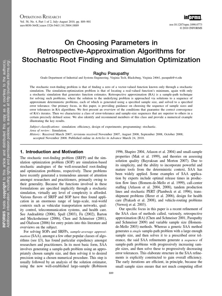 On Choosing Parameters in Retrospective-Approximation Algorithms For Stochastic Root Finding and ...