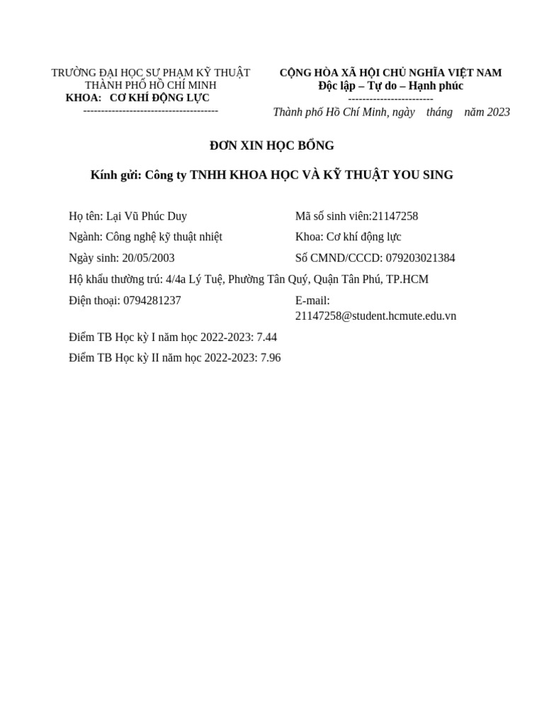 Mau - Don Xin Hoc Bong | PDF