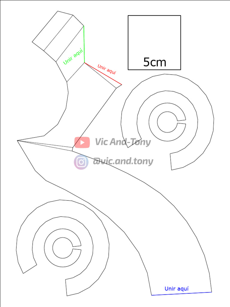 Daft Punk - Casco Thomas PLANTILLAS | PDF