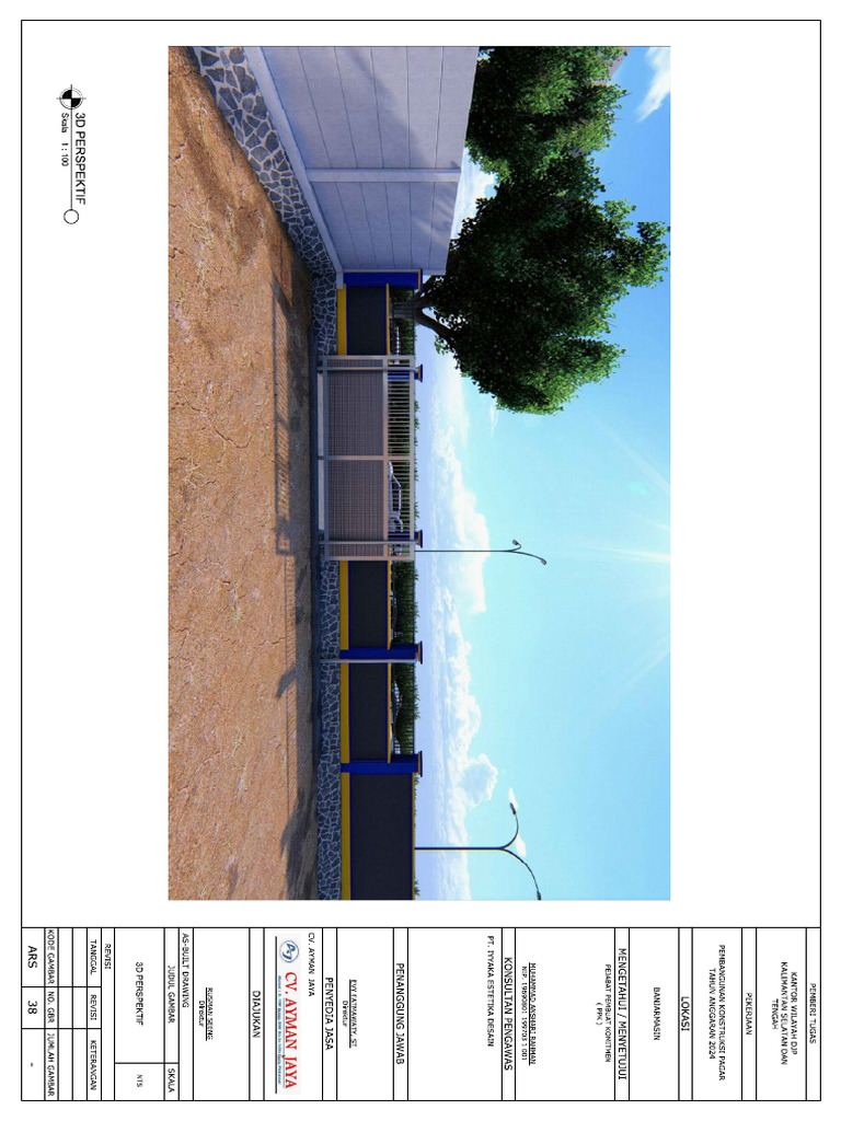 Asbuilt Drawing Pagar 38 | PDF