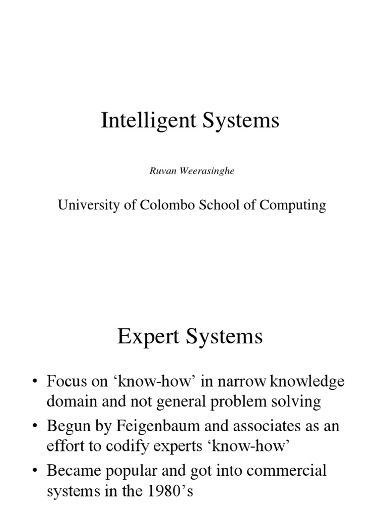 Expert Systems | PDF | Inference | Expert