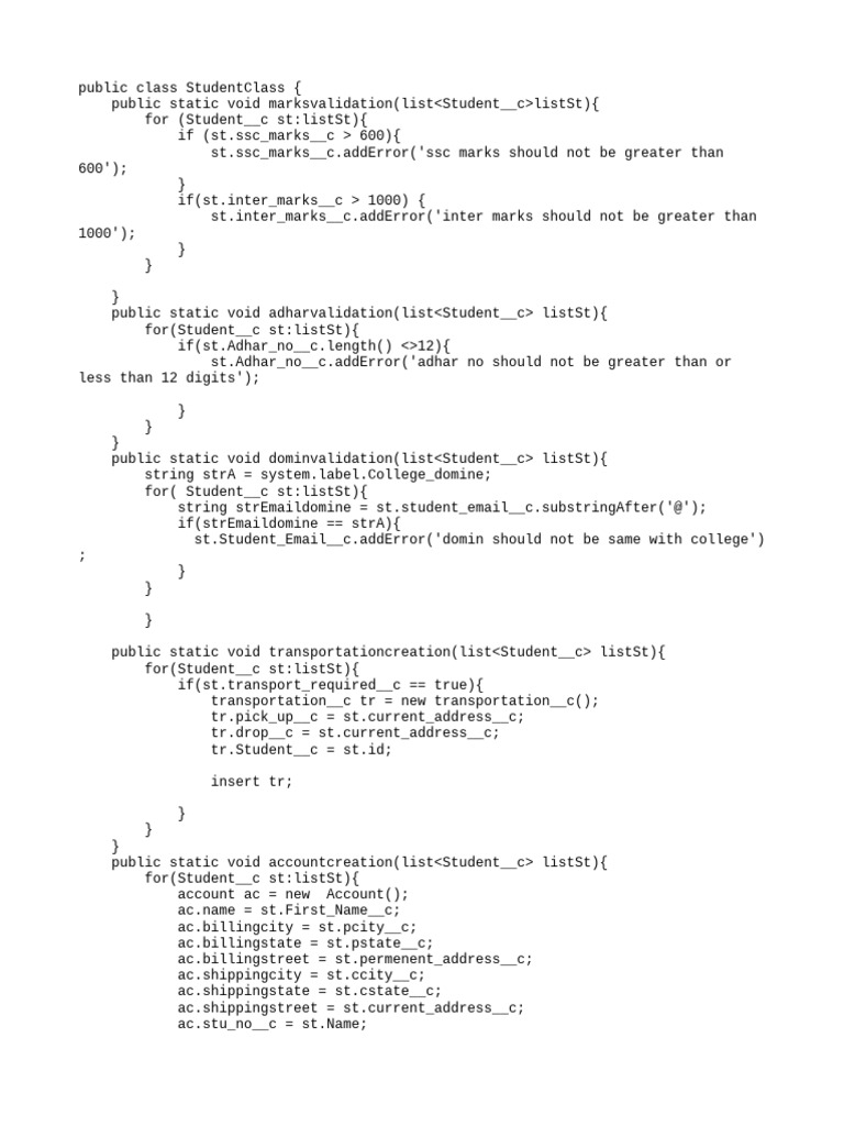 Public Class StudentClass (My Files | PDF