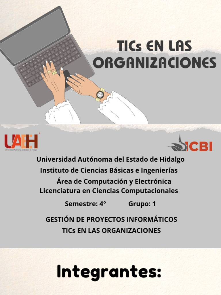 TICs en Las Organizaciones | PDF | Computación en la nube | Tecnología de información y ...