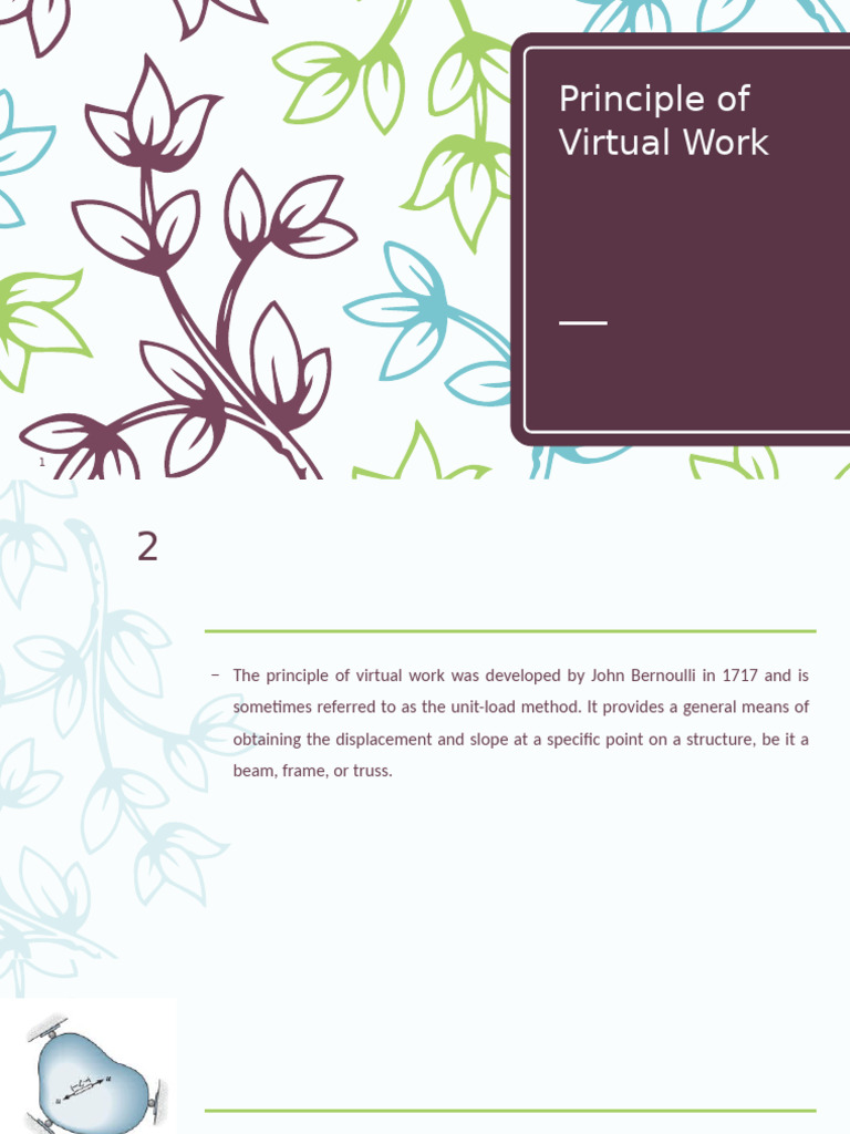 Principle of Virtual Work Explained | PDF | Beam (Structure) | Elasticity (Physics)