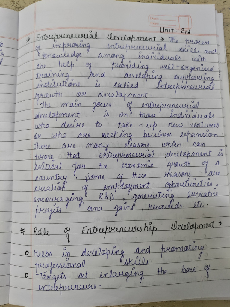 Entrepreneurship Unit 2 | PDF