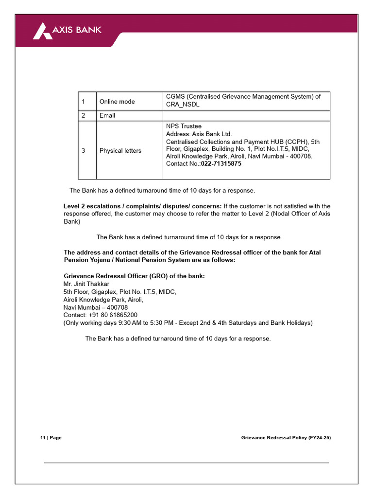 Grievance-Redressal-Policy - V3 Copy11 | PDF